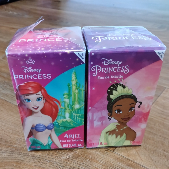 Disney | Other | Disney Princess Ariel And Tiana Perfume Pink And Green ...